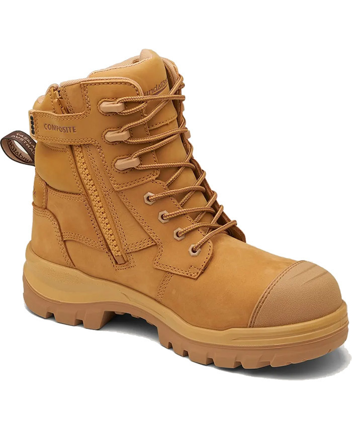 8560 - RotoFlex - Wheat water-resistant nubuck 150mm zip side safety ...